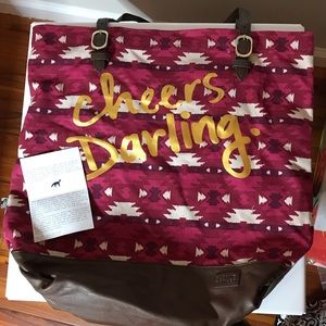 Sloane Ranger | Bags | Cheers Darling Aztec Tote Bag | Poshmark